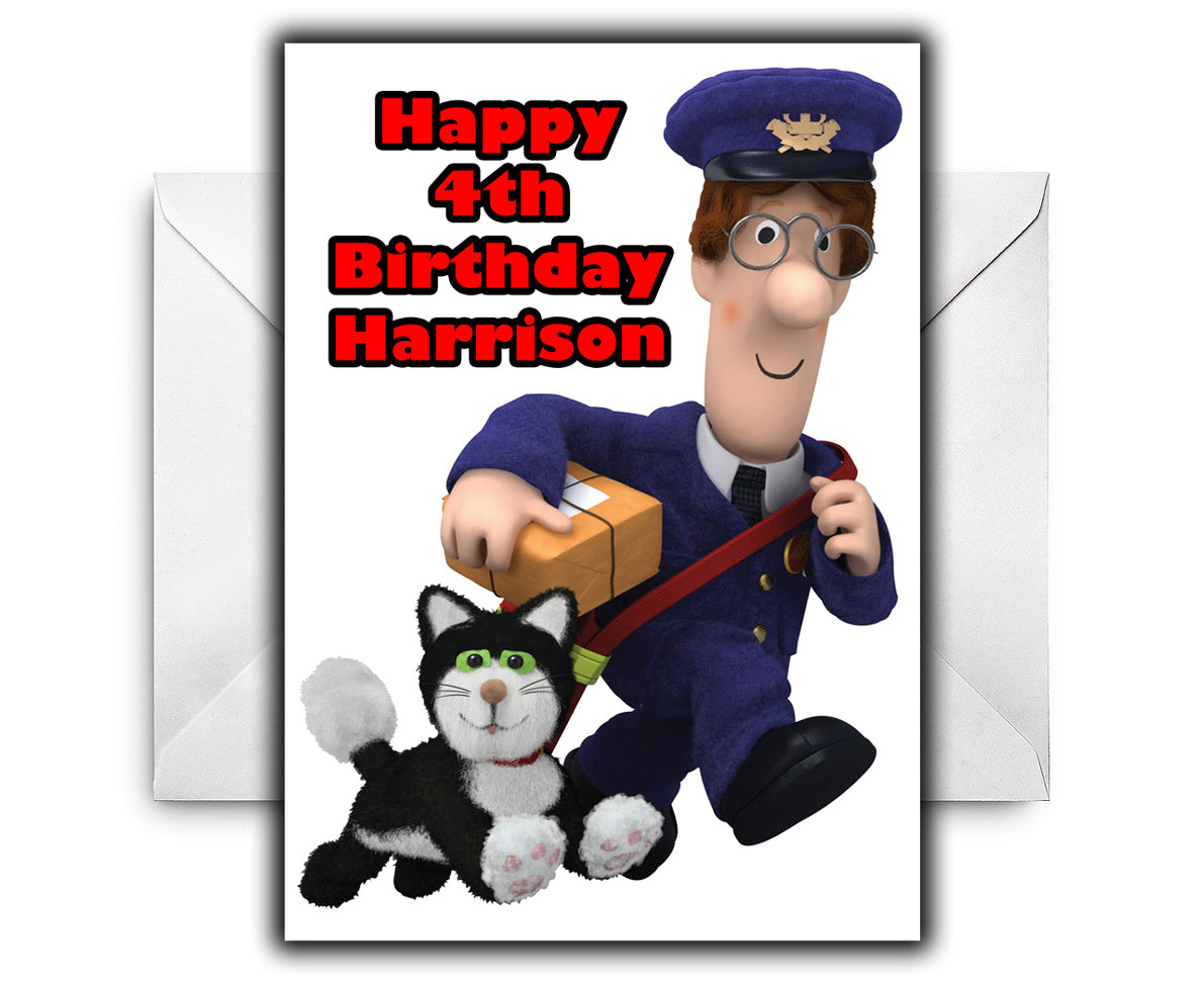POSTMAN PAT Personalised Birthday Card – elephano.com